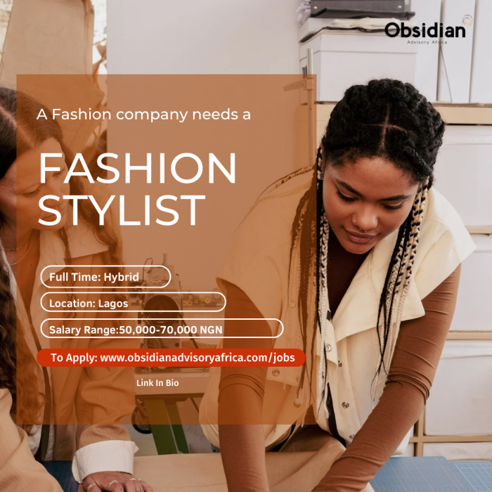 FASHION STYLIST - Obsidian Advisory Africa